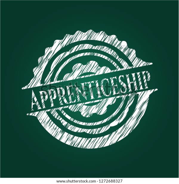 Apprenticeship Chalk Emblem Stock Vector (Royalty Free) 1272688327