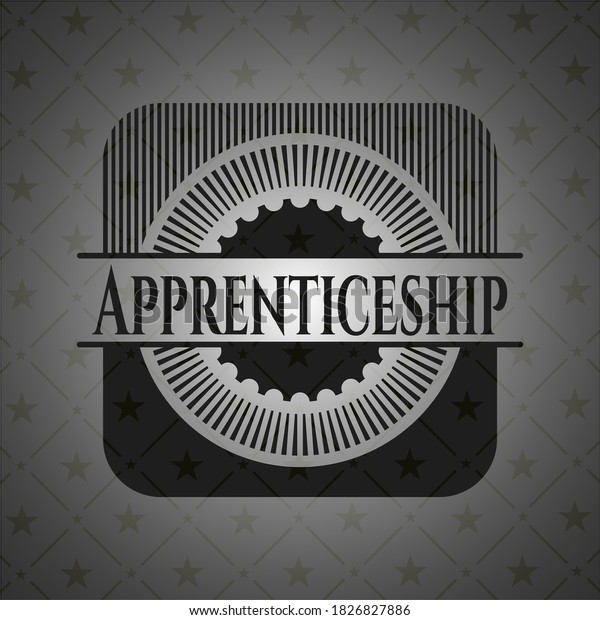 Apprenticeship Realistic Black Emblem Vector Illustration Stock Vector ...