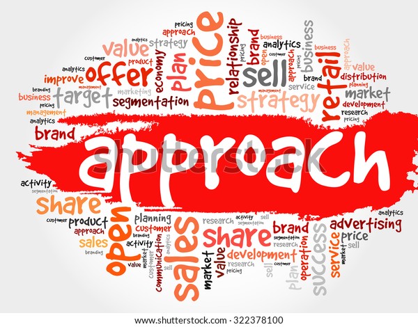 Approach Word Cloud Business Concept Stock Vector (Royalty Free ...