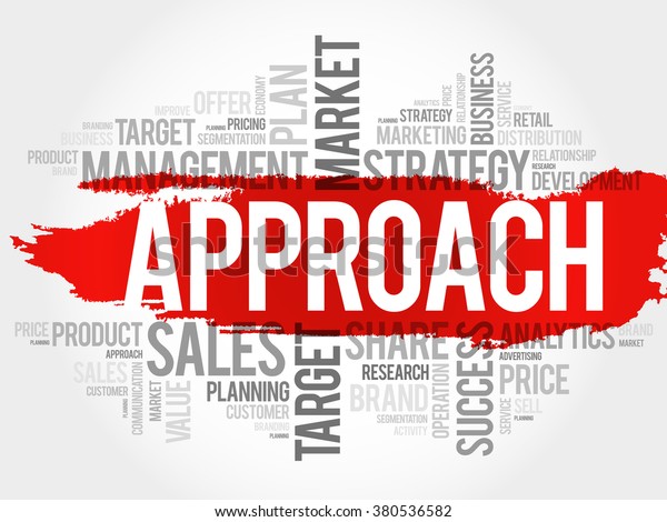 Approach Word Cloud Business Concept Stock Vector (Royalty Free ...