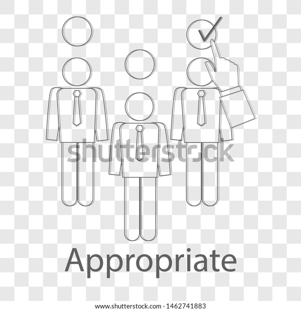 Appropriate Icon On Transparency Background Modern Stock Vector ...
