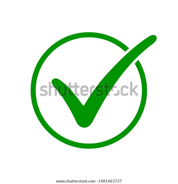 Approval Check Icon Isolated Quality Sign Stock Vector (Royalty Free) 1481463737 | Shutterstock