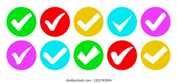 Approval Check Icon Quality Button Set Stock Vector (Royalty Free) 1321743596 | Shutterstock