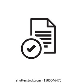Approval Check Mark Logo Template Vector Stock Vector (Royalty Free ...