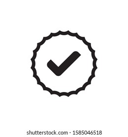 Approval Check Mark Logo Template Vector Stock Vector (Royalty Free ...