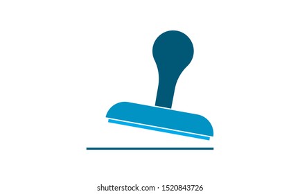 Approval Stamp Icon Simple Flat Symbol Stock Vector (Royalty Free ...