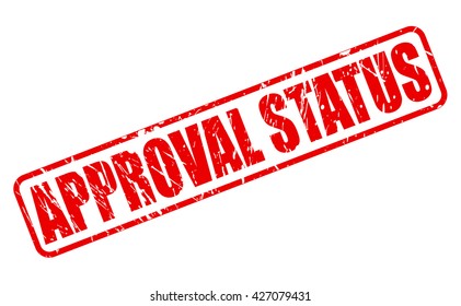 Approval Status Red Stamp Text On Stock Vector (Royalty Free) 427079431 ...