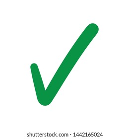 Approval Tick Doodle Hand Drawn Checkmark Stock Vector (Royalty Free ...