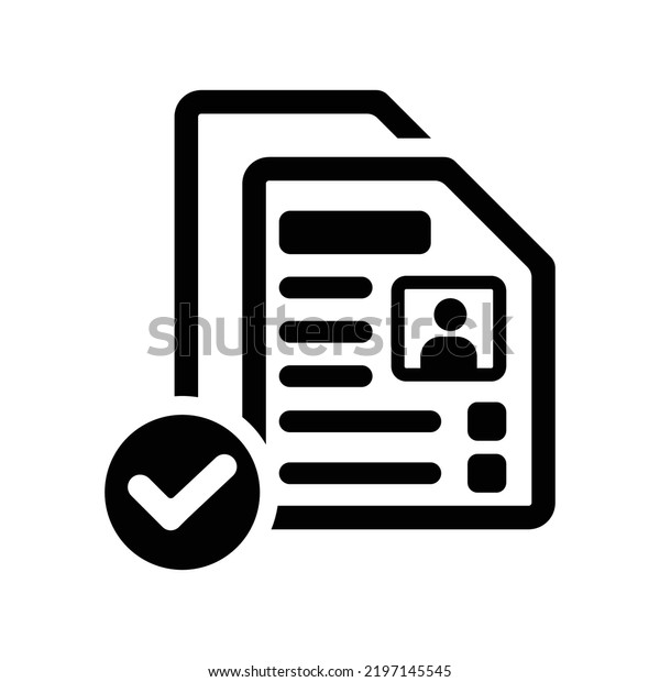 Approve Catalog Login Icon Black Vector Stock Vector (Royalty Free ...