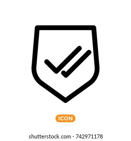 Approve Vector Icon Confirm Symbol Checkbox Stock Vector (Royalty Free ...