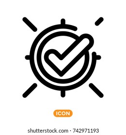 Approve Vector Icon Confirm Symbol Checkbox Stock Vector (Royalty Free ...