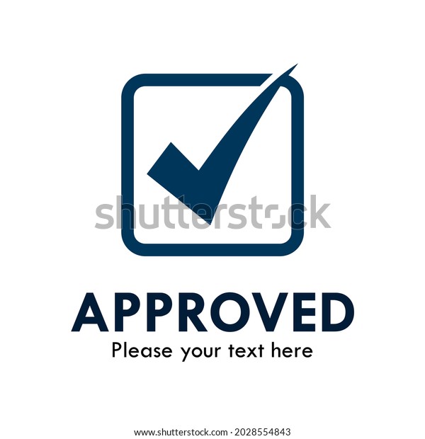 Approved Design Logo Template Illustration Stock Vector (Royalty Free ...