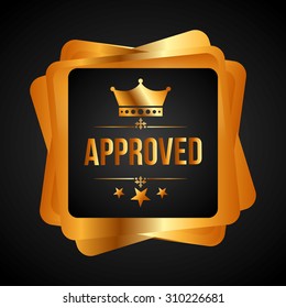 Elegant Black Golden Design Elements Shields Stock Vector (Royalty Free ...