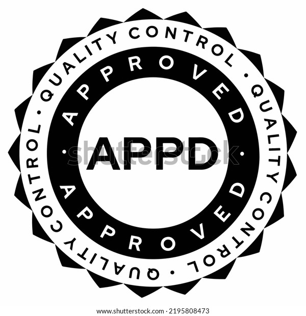 Approved Seal Quality Control Black White Stock Vector (Royalty Free ...