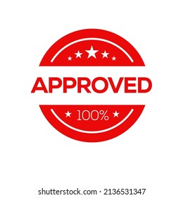 Approved Seal Stamp Vector Illustration Stock Vector (Royalty Free ...