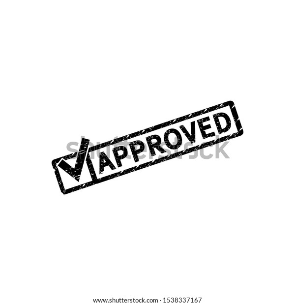 Approved Sigh Icon Trendy Flat Design Stock Vector (Royalty Free ...
