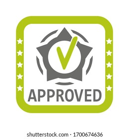 Approved Sign Approval Stamp Check Mark Stock Vector (Royalty Free ...