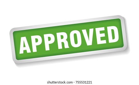 Approved Sign Label Box Stock Vector (Royalty Free) 755531221 ...