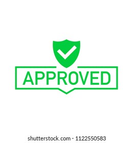 Inspected Check Mark Vector Illustration Isolated: vector de stock ...