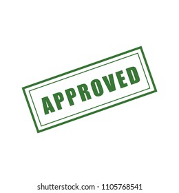 Approved Stamp Isolated On White Background Stock Vector (Royalty Free ...