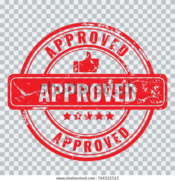 Approved Stamp Old Vintage Grunge Effect Stock Vector (Royalty Free ...