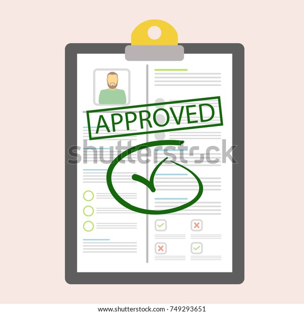 Approved Vacancy Concept Approval Resume Stamp: เวกเตอร์สต็อก (ปลอดค่า ...