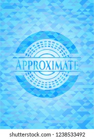 Approximate Sky Blue Emblem Mosaic Background Stock Vector (Royalty ...