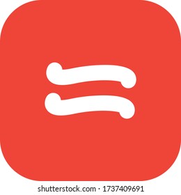 Vektor Stok Approximately Equal Sign Mathematical Symbol (Tanpa Royalti ...