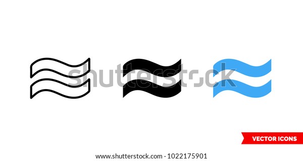 Approximately Equal Symbol Icon 3 Types Stock Vector (Royalty Free ...