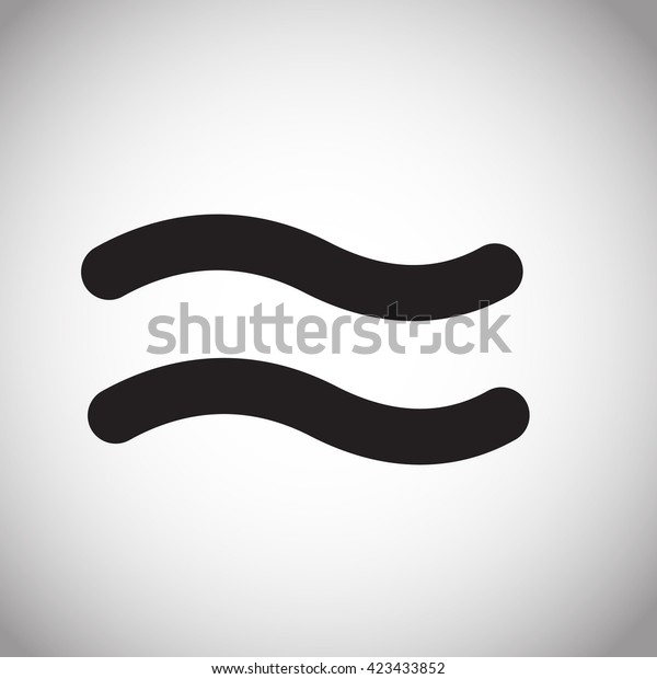 Approximately Equal Symbol Sign Icon Gray Stock Vector (Royalty Free ...