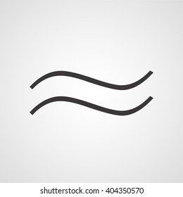 Wave Icon Design Inspiration Vector Template Stock Vector (Royalty Free ...