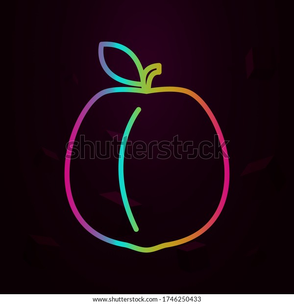 Apricot Outline Nolan Icon Simple Thin: เวกเตอร์สต็อก (ปลอดค่าลิขสิทธิ์ ...