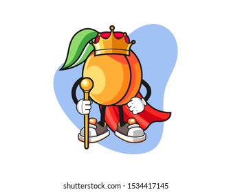 Mango King Cartoon Mascot Character Vector Stock Vector (Royalty Free ...