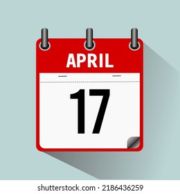 2,189 April 17 Calendar Images, Stock Photos & Vectors | Shutterstock