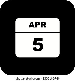 April Calendar Icon Stock Vector (Royalty Free) 1338198749 | Shutterstock