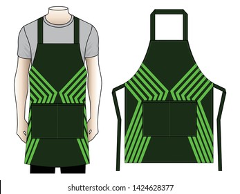Apron Design Vector Graphic Line Front Stock Vector (Royalty Free ...