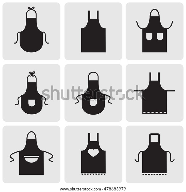 Aprons Icons Stock Vector (Royalty Free) 478683979 | Shutterstock