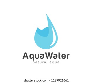 Aqua Water Logo Design Vector Template Stock Vector (Royalty Free ...