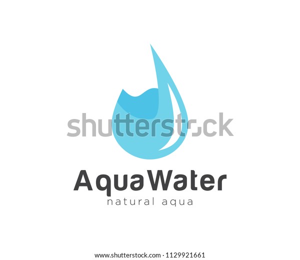 Aqua Water Logo Design Vector Template Stock Vector (Royalty Free ...