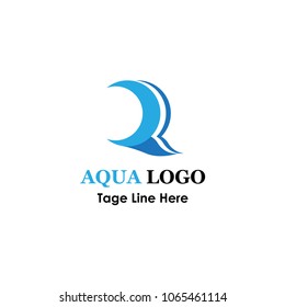 Aqua Water Logo Vector Stock Vector (Royalty Free) 1065461114