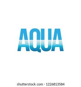 Aqua Word Design Stock Vector (Royalty Free) 1225375432 | Shutterstock