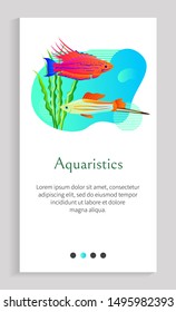 Aquaristics Vector Fish Sea Water Swimming Stock Vector (Royalty Free ...