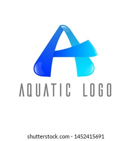 Aquatic Logo Style Design Stock Vector (Royalty Free) 1452415691