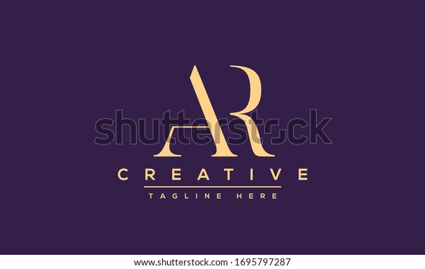 Ar Letter Logo Design Creative Modern Stock Vector (Royalty Free ...