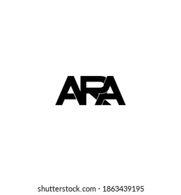 Ara Letter Original Monogram Logo Design Stock Vector (Royalty Free ...