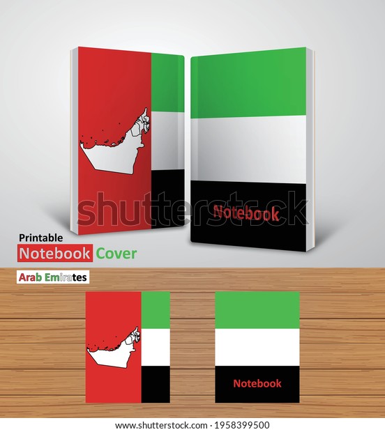 Arab Emirates Dubai Notebook Design Mockup Stock Vector (Royalty Free ...