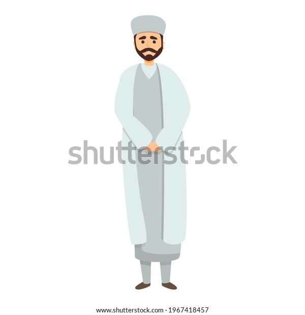 Arab Priest Icon Cartoon Arab Priest Stock Vector (Royalty Free ...
