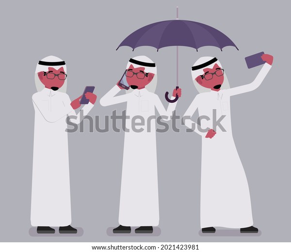 Arab Saudi Character Design 2021 Stock Vector (Royalty Free) 2021423981 ...