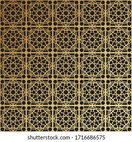 Arabic Abstract Seamless Texture Endless Repeating Stock Vector ...