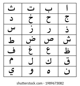 85 Arabic alphabet chart Images, Stock Photos & Vectors | Shutterstock